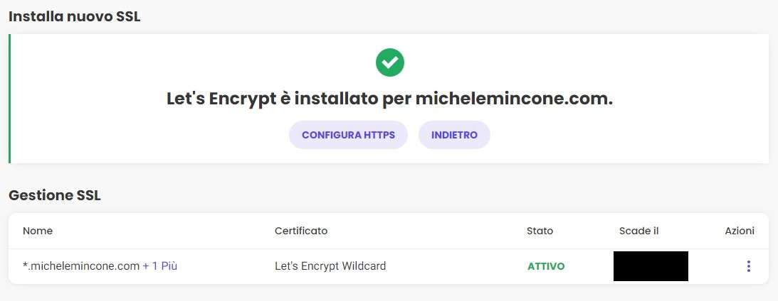 SiteGround: installare Certificato SSL e forzare HTTPS - Michele Mincone